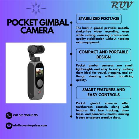 Introducing Pocket Gimbal Cameras Ruv Enterprises Ltd Posted On The