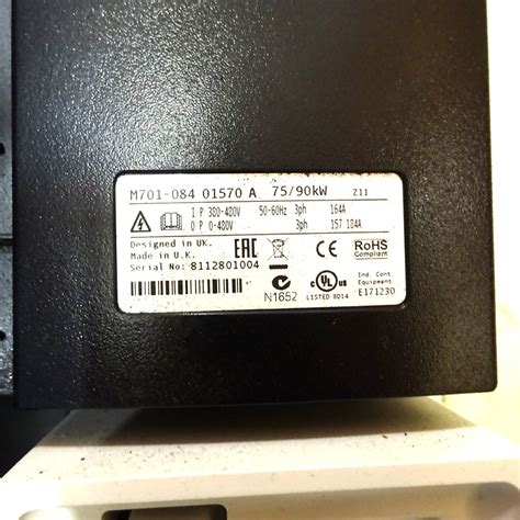 Unidrive M701 08401570a Control Techniques 3ph 3ph 75kw 90kw 380 480vac Used Axxa Motor