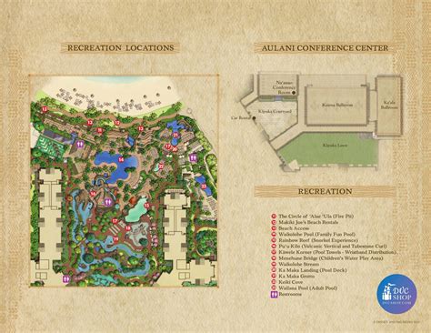Disney Vacation Club Resort Maps Find Your Way Around Dvc Resorts Dvc Shop
