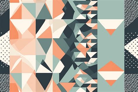 Premium Ai Image Abstract Geometric Patterns With A Modern And Minimalist Feel Created With