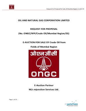 Fillable Online Request For Proposal For Sale Of Natural Gas From