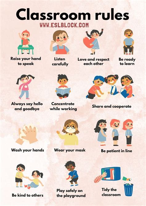Classroom Rules Free Poster 40 Free Esl Teaching Material Classroom Rules Classroom Rules