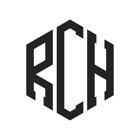 Premium Vector Rch Logo Design Initial Letter Rch Monogram Logo Using Hexagon Shape