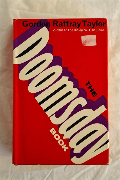 The Doomsday Book By Gordon Rattray Taylor Morgans Rare Books The Doomsday Book By Gordon Rattray Taylor Morgans Rare Books