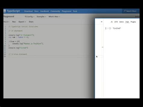 Typescript Control Structures