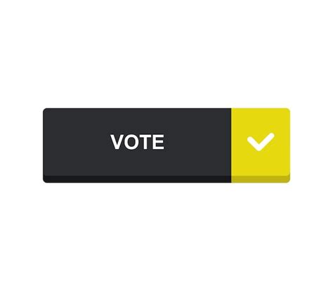 Premium Vector Vote Button
