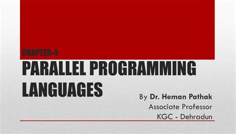 Chapter 4 Parallel Programming Languages Pdf Programming Languages