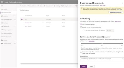 Power Platform Enable Or Disable ‘managed Environment Rajeev Pentyala Technical Blog On