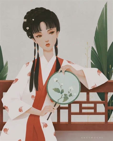 唯美的复古人物插画 Ankymoore