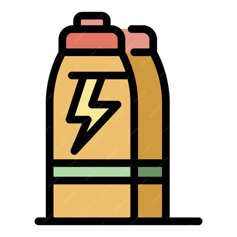 Premium Vector Water Energy Drink Icon Outline Water Energy Drink Vector Icon Color Flat Isolated