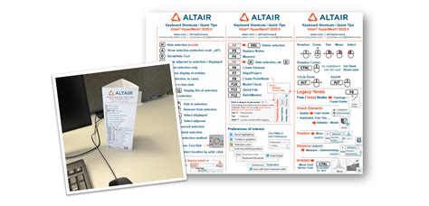 Printout Keyboard Shortcuts Quick Tips Altair Hypermesh 2025 Altair Community