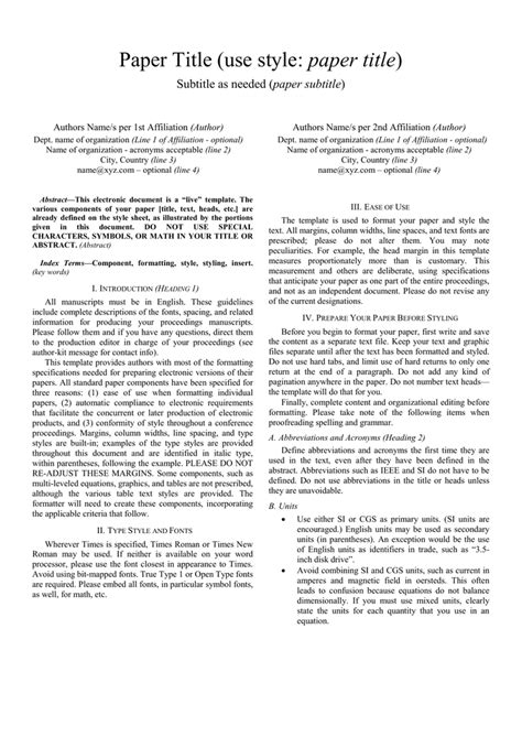 Paper Title Paper Subtitle Author