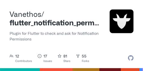 Github Vanethosflutternotificationpermissions Plugin For Flutter To Check And Ask For