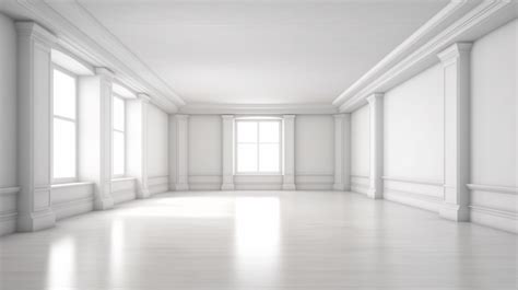 예술 작품 전시에 적합한 넓은 흰색 방의 3d 렌더링 빈 침실 빈방 거실 빈 방 배경 일러스트 및 사진 무료 다운로드 Pngtree