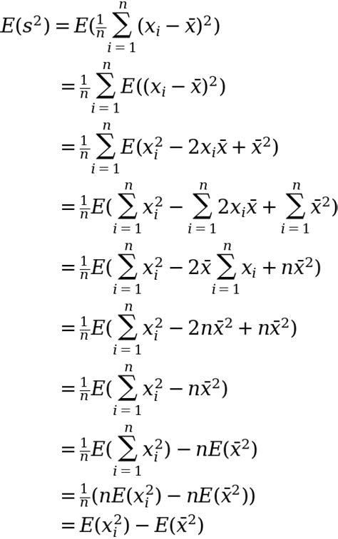 Sample Variance Symbol