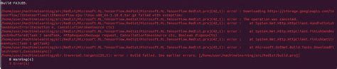 Build Failed On Ubuntu 1804 · Issue 1554 · Dotnetmachinelearning