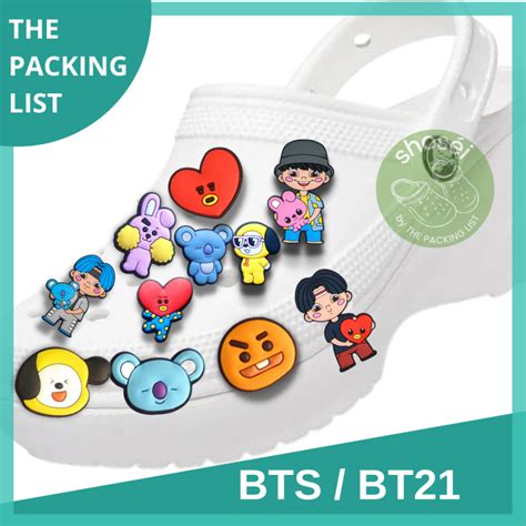 Bts Jibbitz Pin For Crocs Bts Jibbitz For Crocs Shoe Accessories Bt 21
