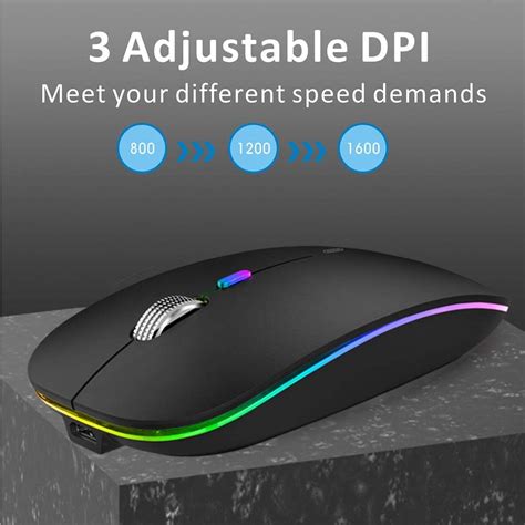 Buy Uiosmuph Led Wireless Mouse G12 Slim Rechargeable Wireless Silent Mouse 2 4g Portable Usb