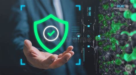 Business With Technology Concepts Of Surveillance And Security Scanning Of Digital Program