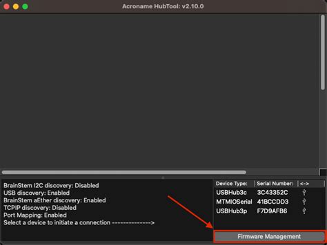 Updating Firmware Via Hubtool — Api Reference V211