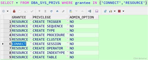 Oracle中connect和resource角色丢失处理oracle授权用户命令没有resourse角色 Csdn博客