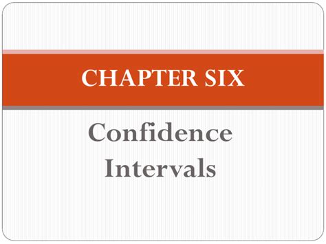 Confidence Intervals Statistics Presentation