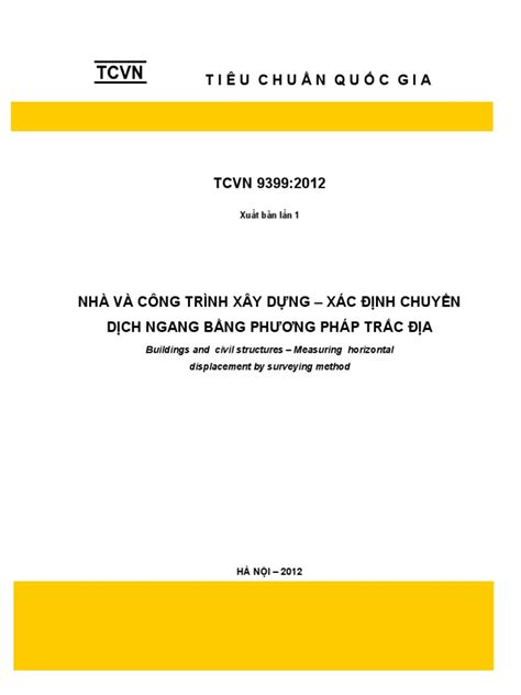 Tcvn 9399 2012 Nha Ctxd Xdcd Ngang Pp Trac Dia Pdf Teaching