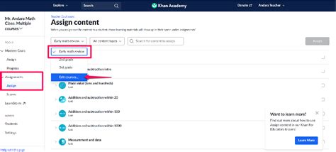 How Do I Add Or Edit A Course On My Khan Academy Class Khan Academy Help Center