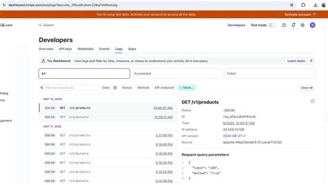Unexpected Behavior Of Request Logs Panel After Enabling Workbench