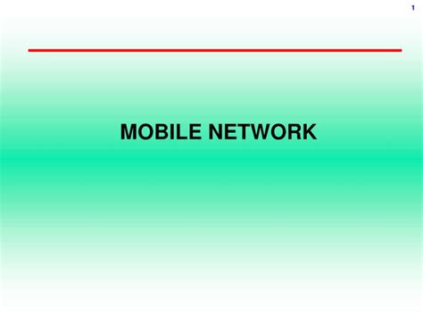 PPT MOBILE NETWORK PowerPoint Presentation Free Download ID