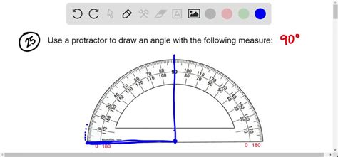 SOLVED Use A Protractor To Draw An Angle With Each Of The Following Measures Circ