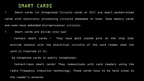 Smart Cards And Sensors PPT
