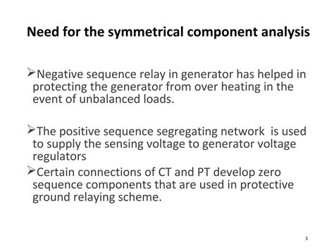 Symmetrical Component Method For 3 Phase Power Representation Ppt