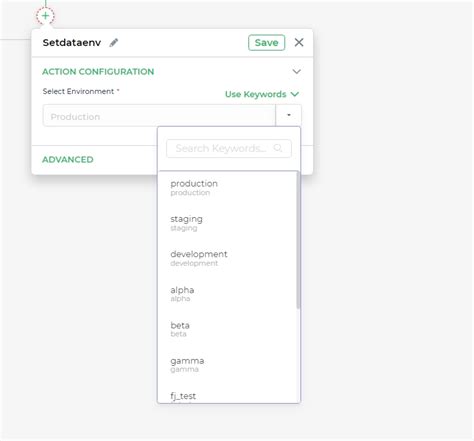 Set Data Environment