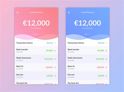 Credit Balance By Erik Van Eekelen On Dribbble