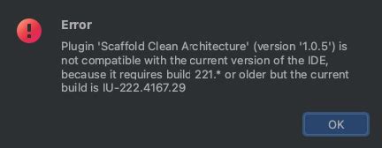 Not Compatible Version Intellij Ultimate Edition Issue Bancolombia Scaffold Ca