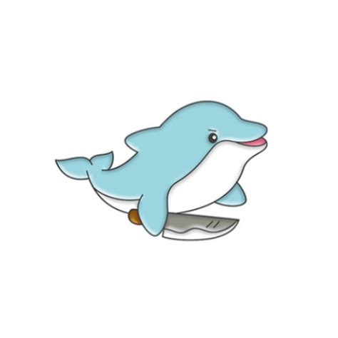 Dophin Pin Funky Pins