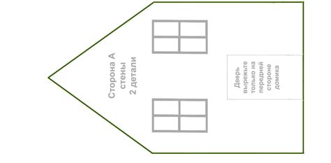 Трафарет пряничного домика с размерами 50 фото