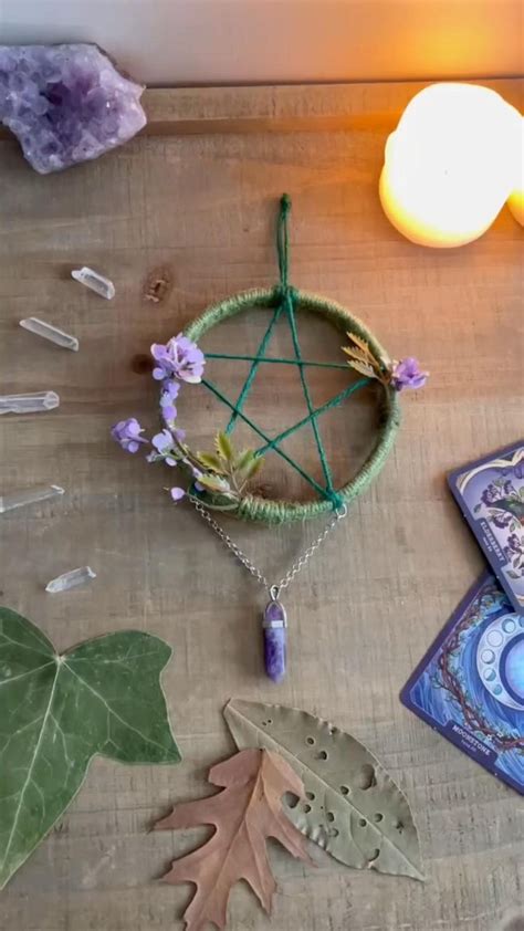 Green Witch Pentacle By Nebulaxcrafts 🌿 Crystals Pentacle Green Witch