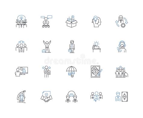 Consulting And Advising Line Icons Collection Strategy Solutions Management Analysis