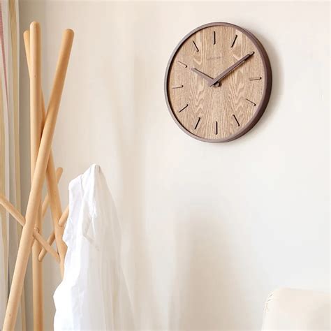 Деревянные кварцевые настенные часы Современное украшение подвесные часы для гостиной спальни