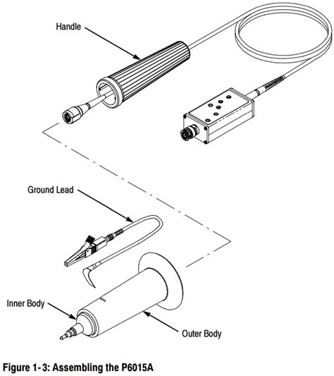 Tektronix P6015a Oscilloscope Probe High Voltage Instructions