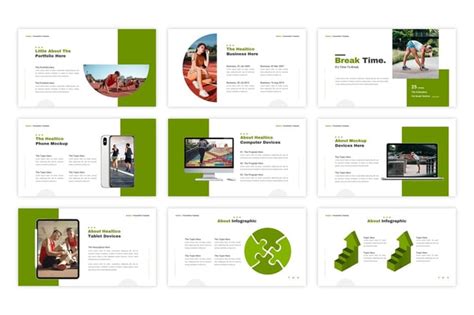 Шаблон Keynote для Healtico — «Здоровая культура Шаблоны презентаций Включая иммунный и