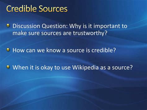 Ppt Finding Credible Sources Powerpoint Presentation Free Download Id 2846697