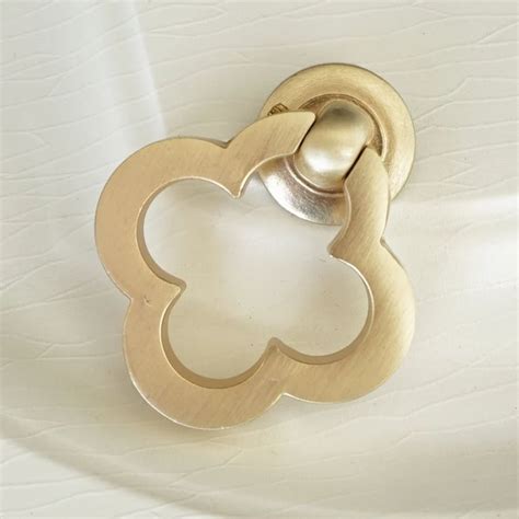 Brushed Brass Drawer Knobs Pulls Dresser Knobs Kitchen Cabinet Pulls Handle Door Knob Ring Drop