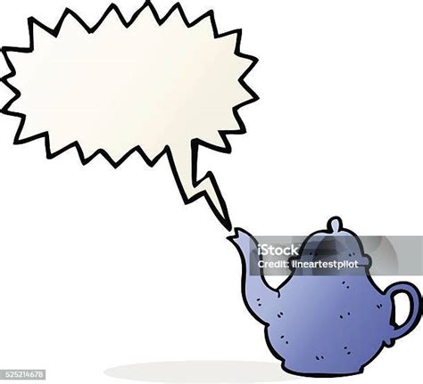 말풍선이 있는 티포트 말풍선을 그리기에 대한 스톡 벡터 아트 및 기타 이미지 그리기 낙서 드로잉 대화 풍선 문자 기호