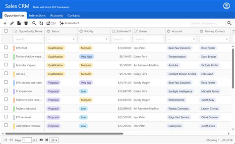 Application Templates Grid 4 Php Framework Docs