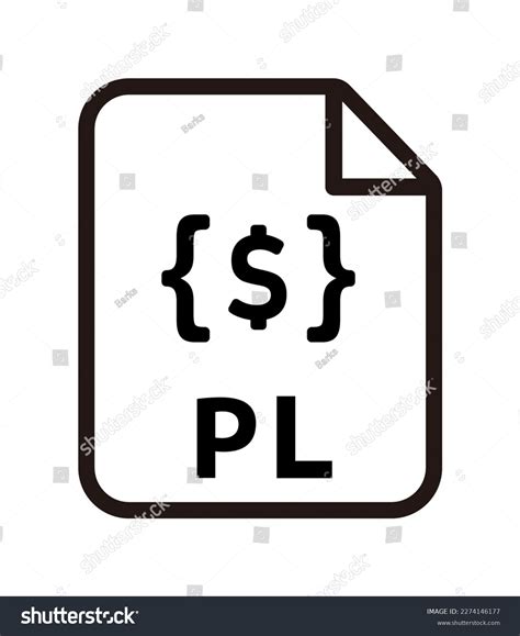 file formats vector icon illustration perl stock vector royalty free 2274146177 shutterstock