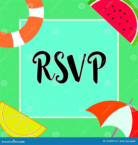 Handwriting Text Writing Rsvp Concept Meaning Please Reply To An Invitation Indicating Whether