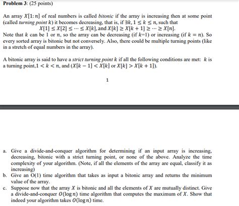 Solved Problem Points An Array X N Of Real Chegg Com